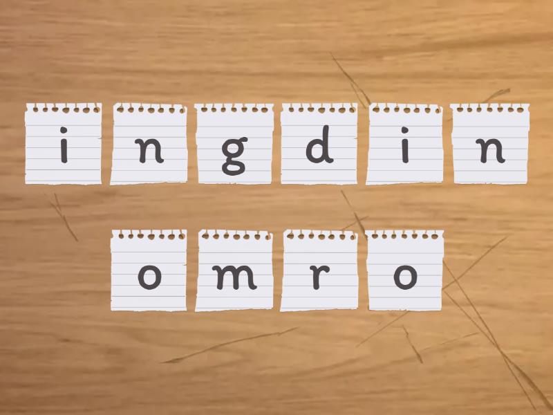 SHUFFLED LETTERS - Anagram