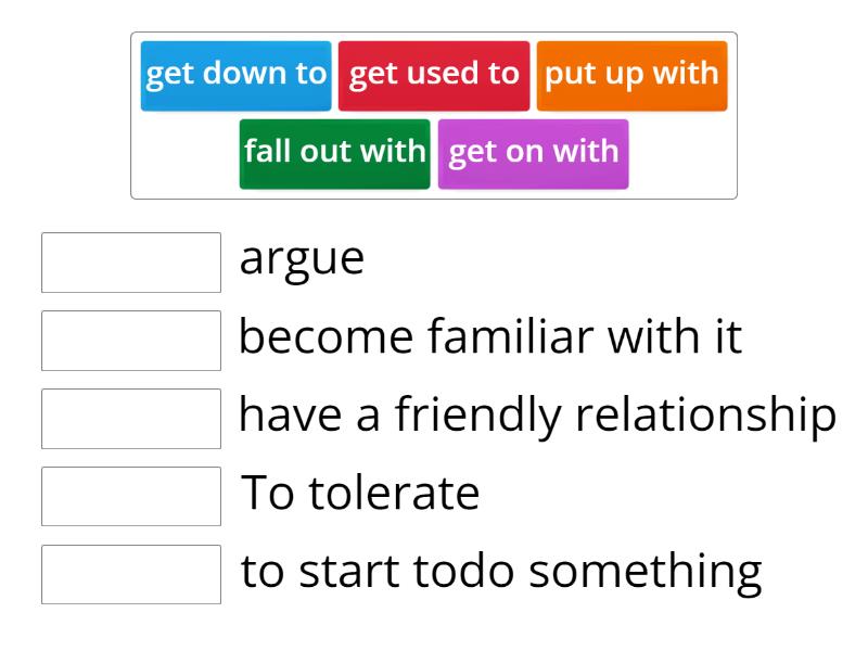 verbs - Match up