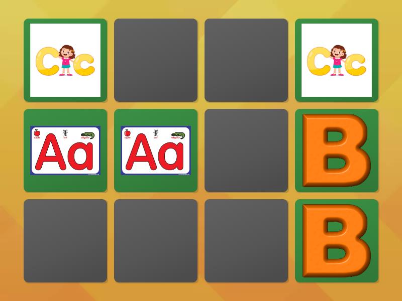 Phonics a b c - Matching pairs