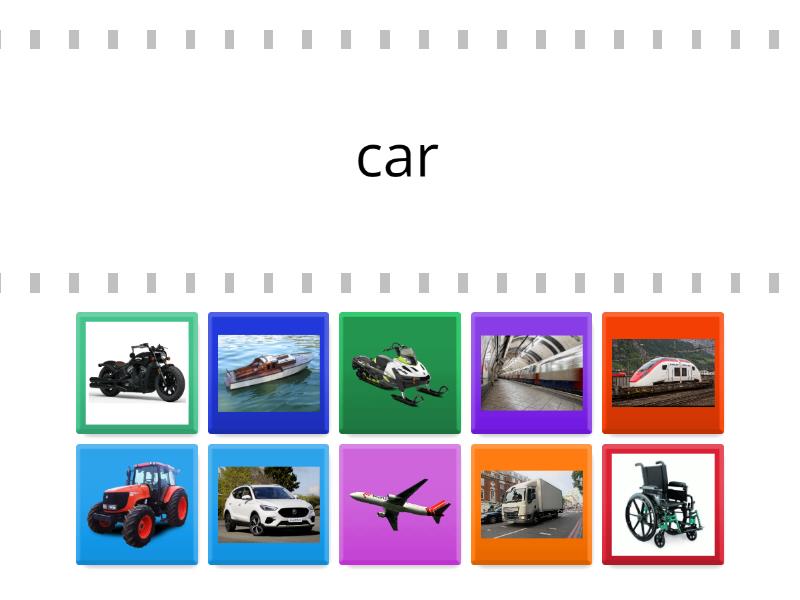 vehicles - Find the match
