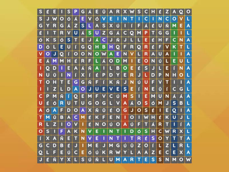 ¡Sopas de letras para matar el tiempo! - Wordsearch