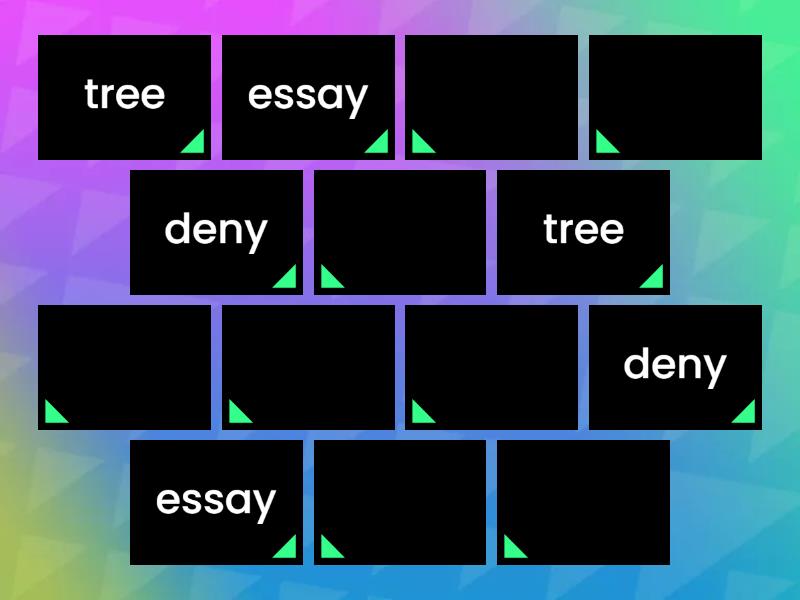 Barton 4.12: Memory (Set A) - Matching pairs