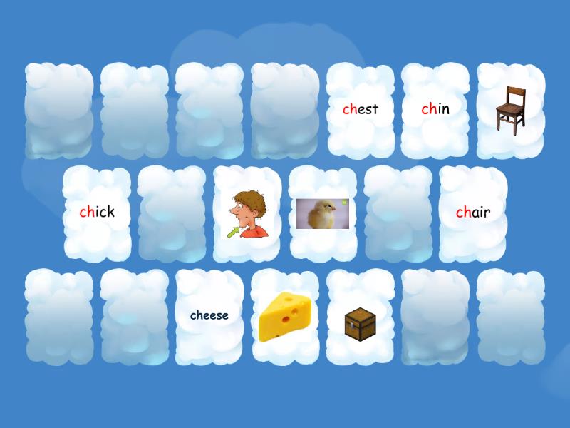 Pairing Game (Phonics /ch/) - Parejas