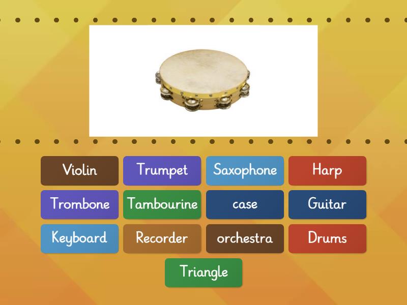 SM4 Unit 7 Vocabulary (Instruments) - Find the match