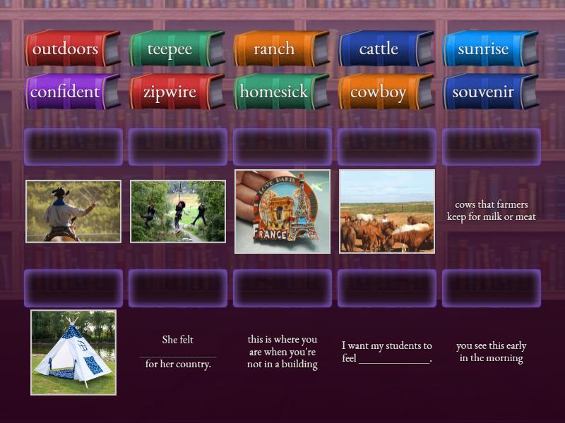 Unit 5: vocabulary - Match up