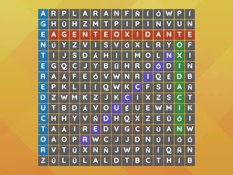 ¿Qué significa Redox? - Wordsearch