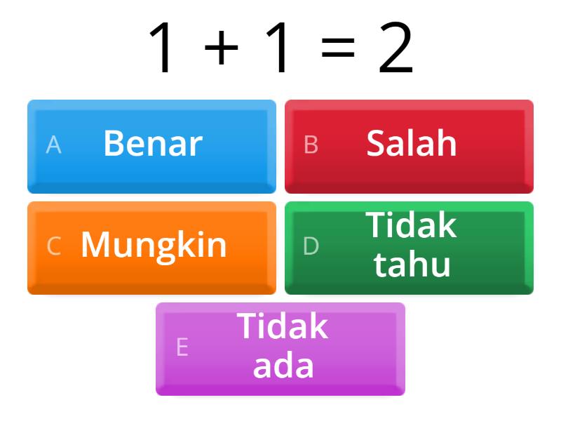Matematika: Benar atau Salah - Quiz