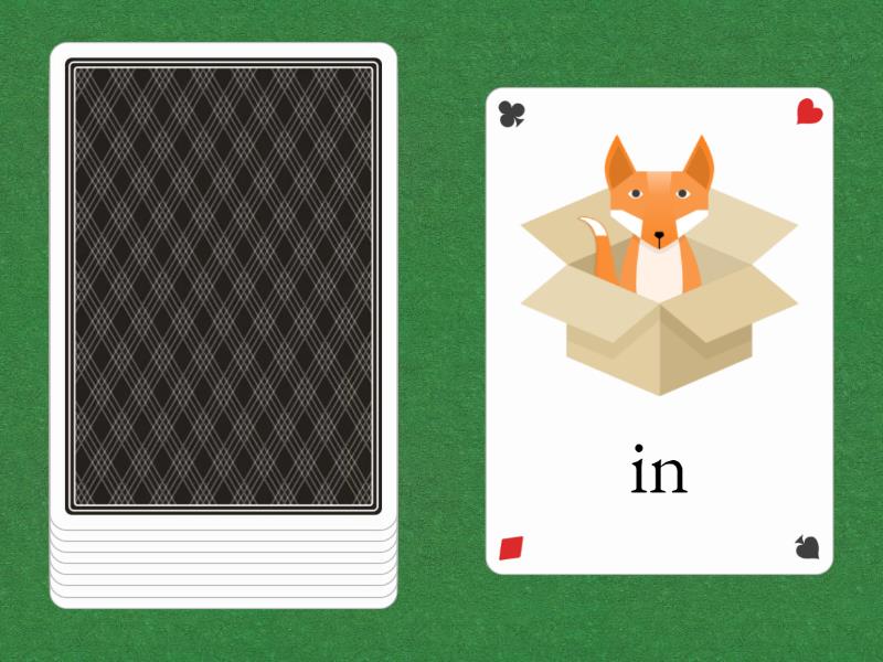 Prepositions of Place Random Cards - Speaking cards