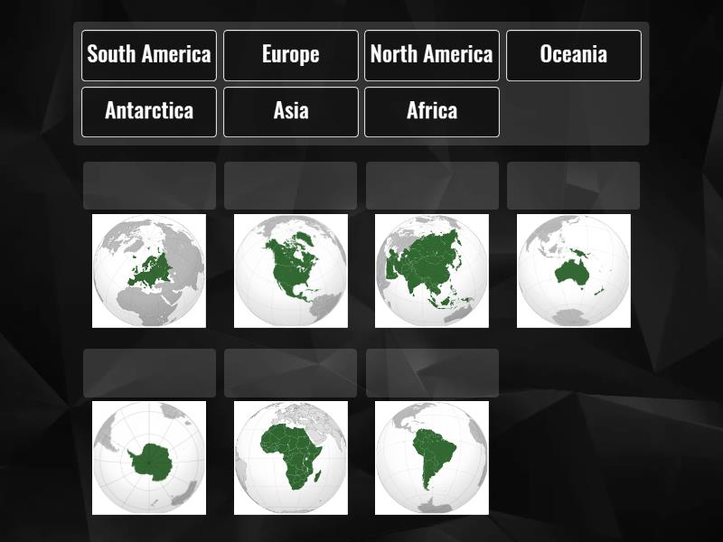 All Continents - Match up