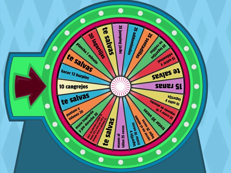 RULETA DE ejercicios - Random wheel