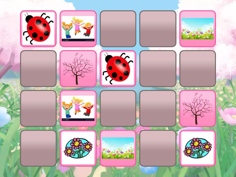 Spring memory card - Matching pairs