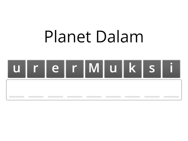 Pengelompokan Planet - Anagram