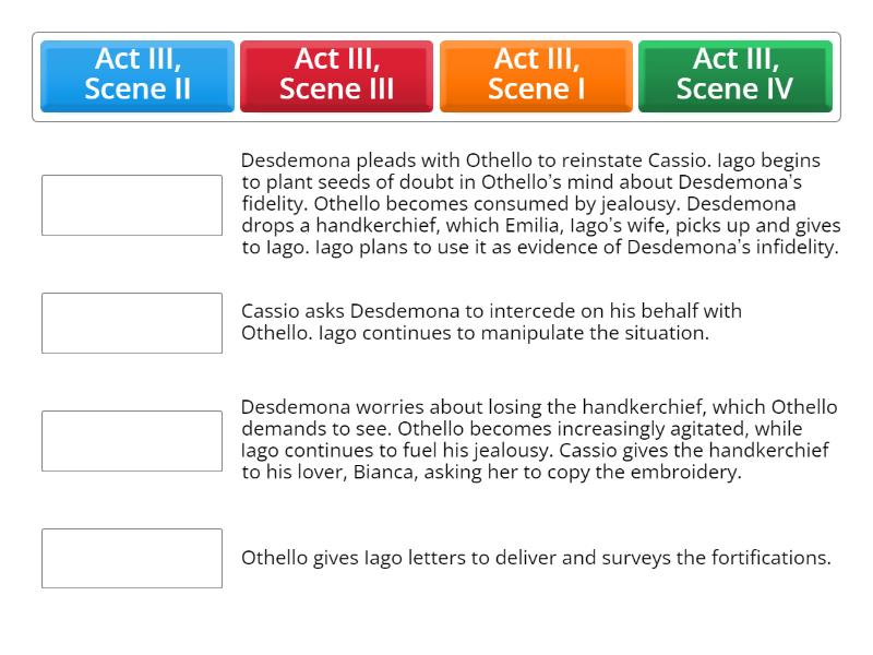 Othello Act III - Match up