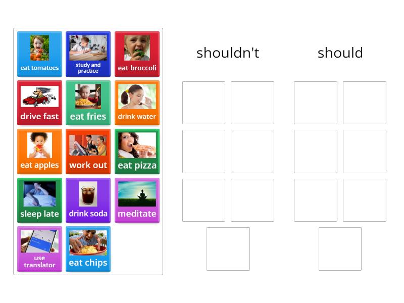 should/shouldn't - Group sort
