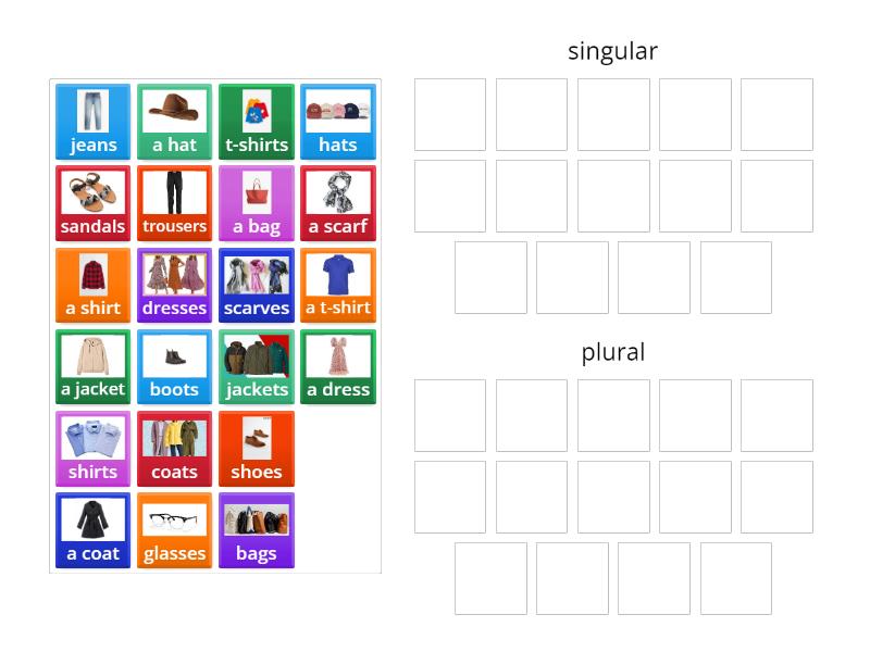 singular/plural - Group sort