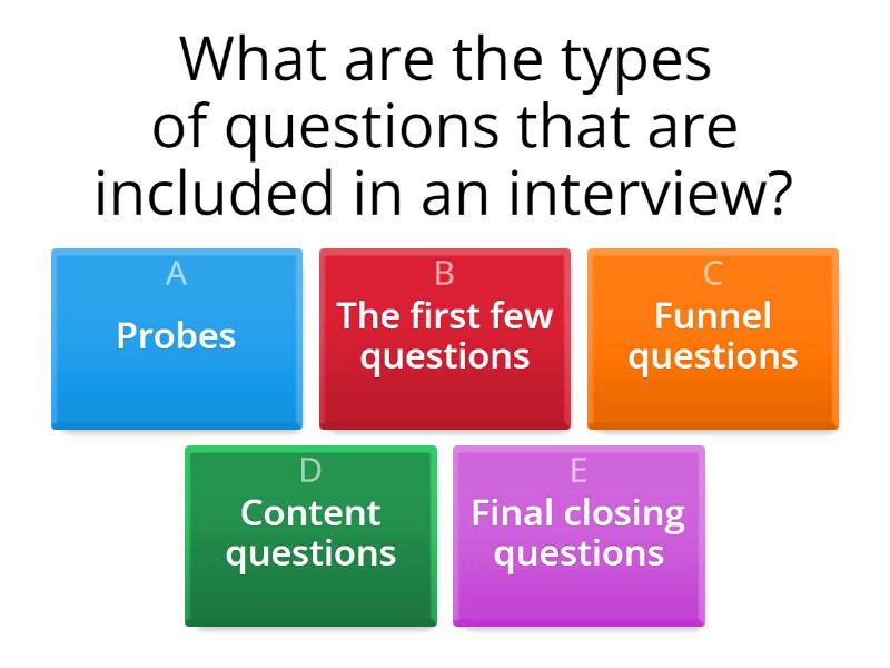 Multiple choice - Questions type and wording issues - Cuestionario