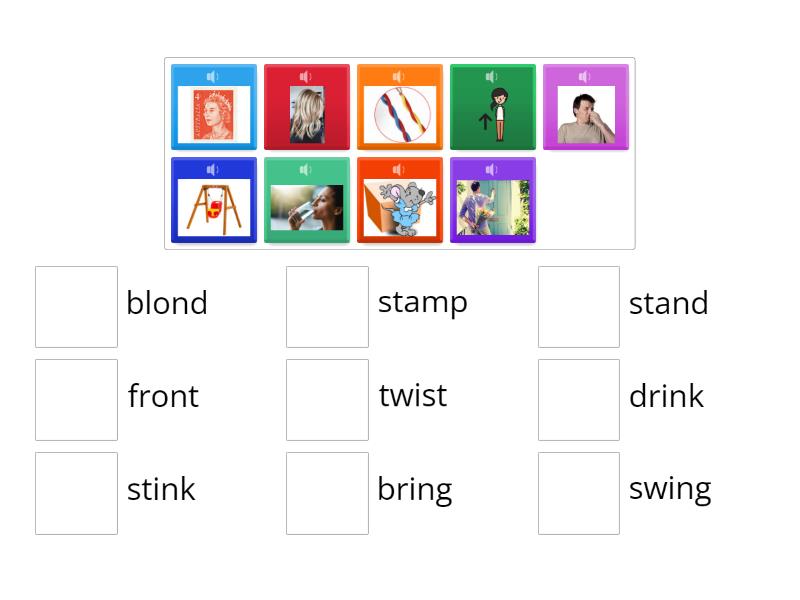 CCVCC short vowel blends - Match up