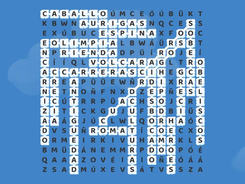 sopa de letras R y A - Wordsearch