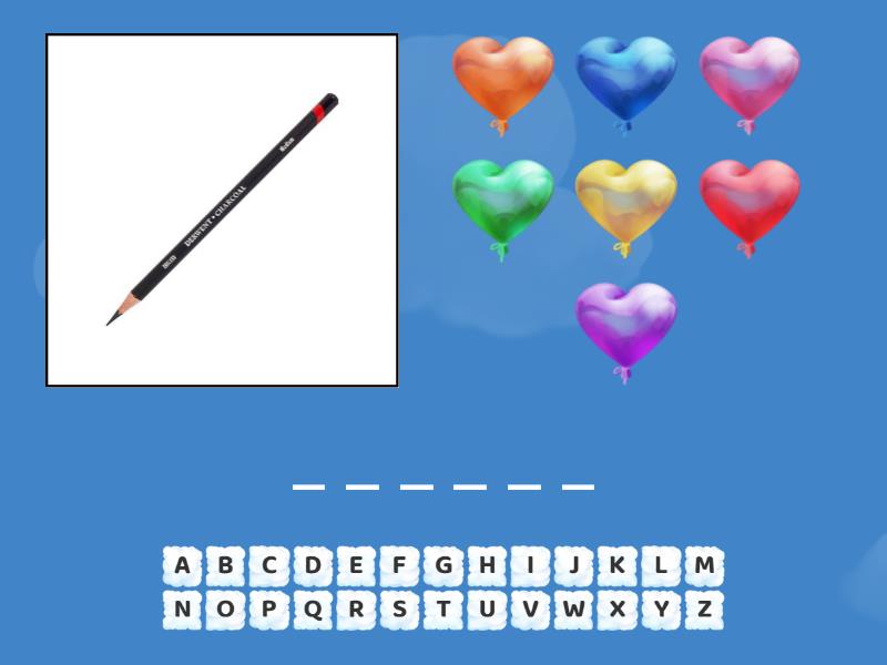 things in classroom: - Hangman