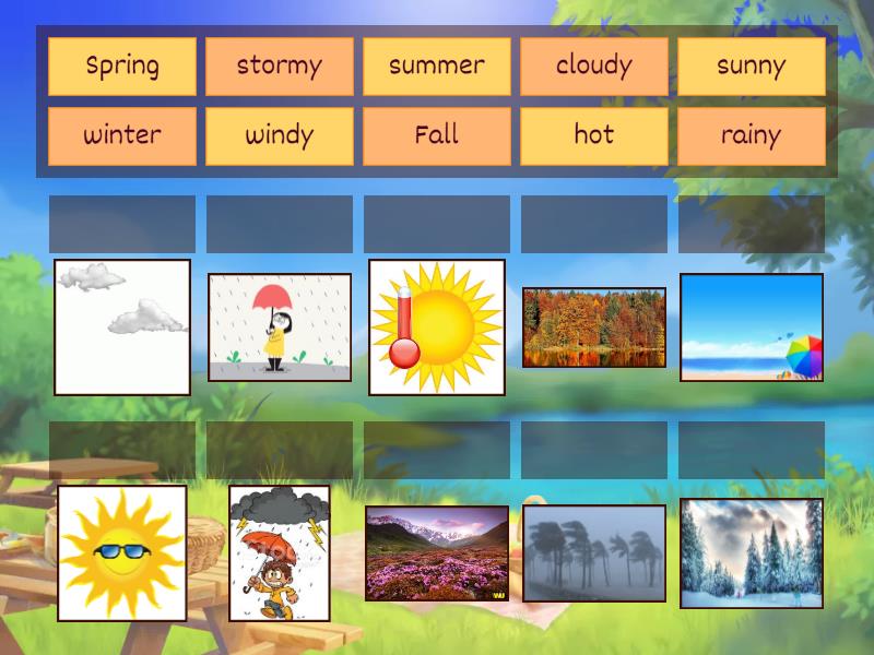 weather and seasons - Match up