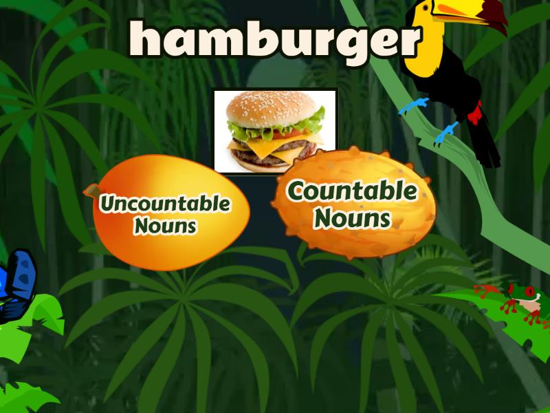 Countable and Uncountable Nouns - Flying fruit