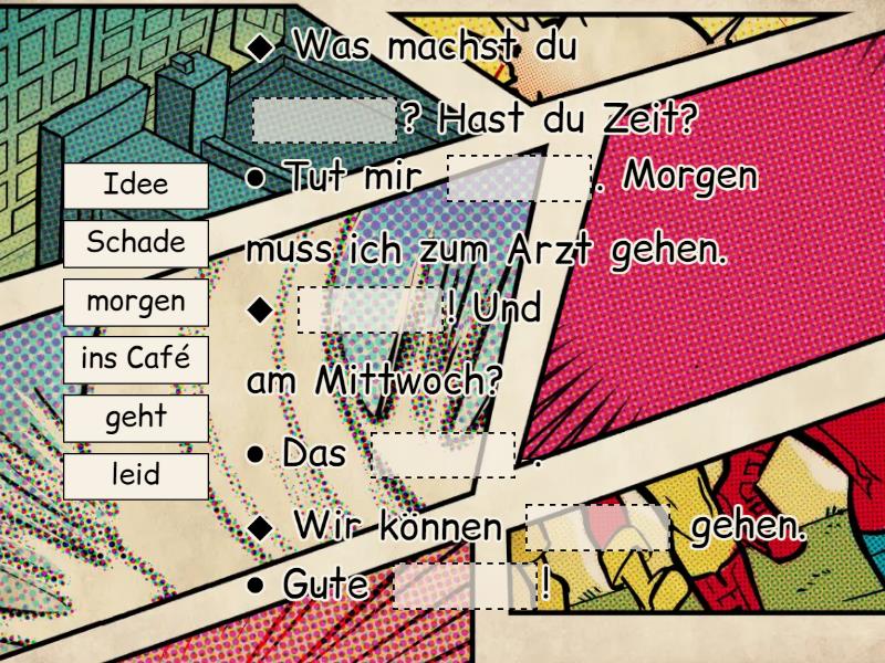 Sich verabreden - Vervollständige den Satz