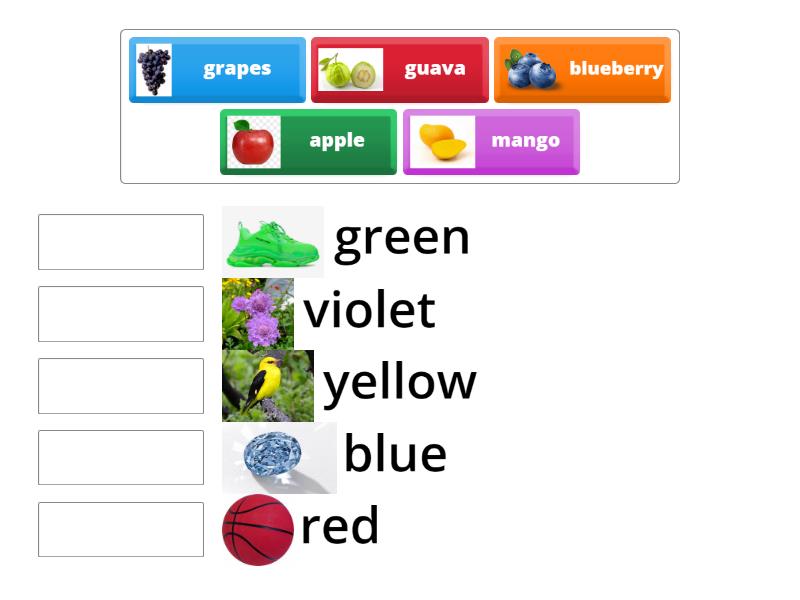Describing Colors - Match up