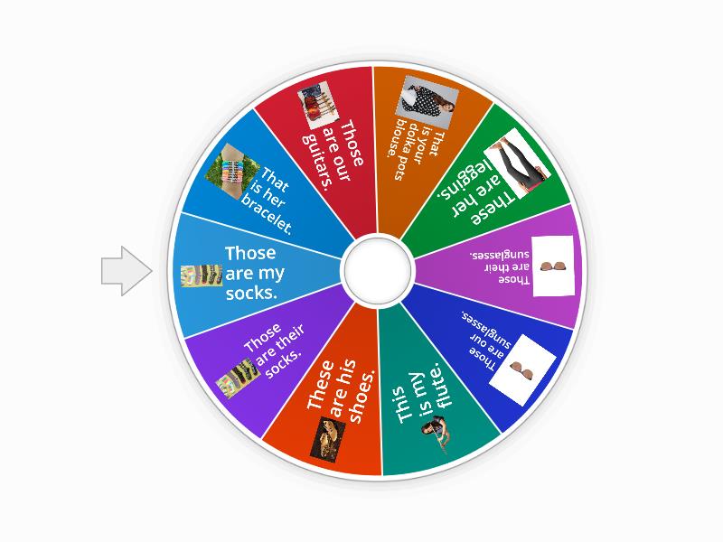 - possessive pronouns - Spin the wheel