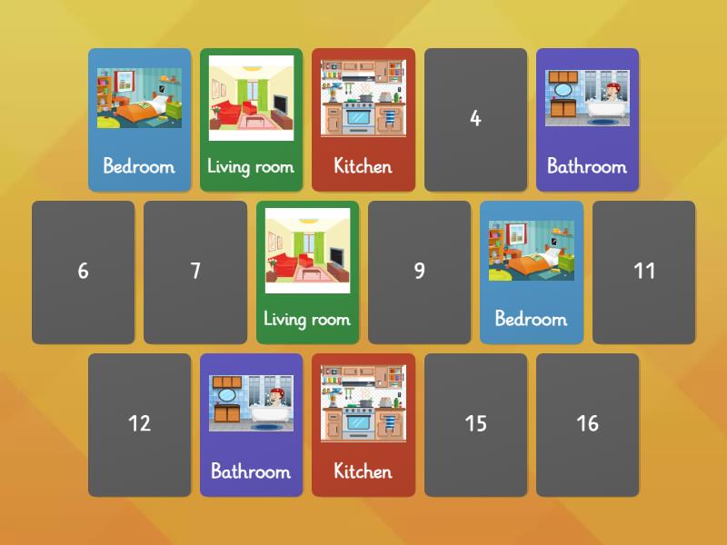 Parts of the house - Matching pairs
