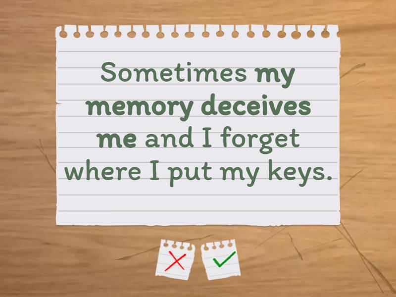 memory (idioms) - Flash cards