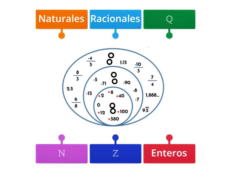 Conjunto de Números Racionales (Q) - Labelled diagram