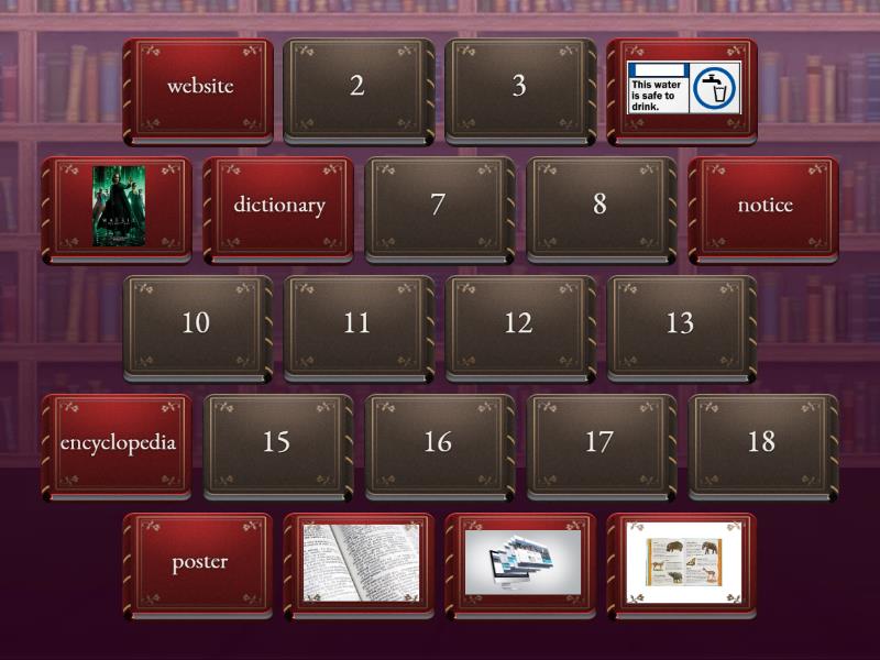 At the library - Matching pairs