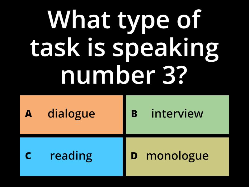 OGE Speaking task 3 - Quiz