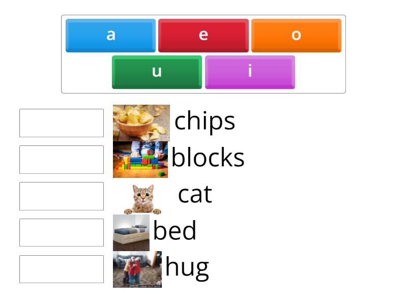 Short Vowels Quiz - Match up
