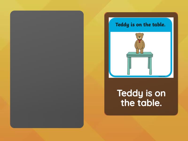 Prepositions. Teddy. - Speaking cards