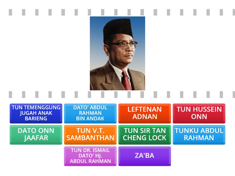 KENALI TOKOH NEGARA - Find the match
