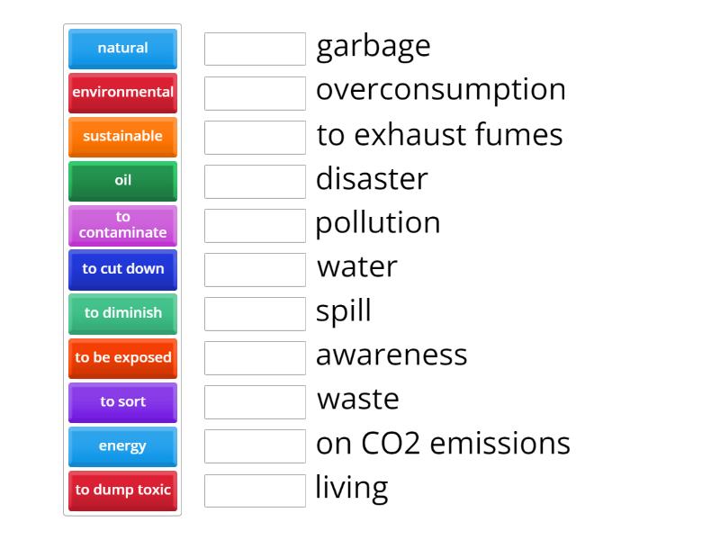 Advanced "Going eco" - Match up