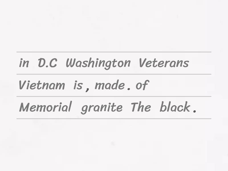 Connective i /long e/ Sentences - Unjumble