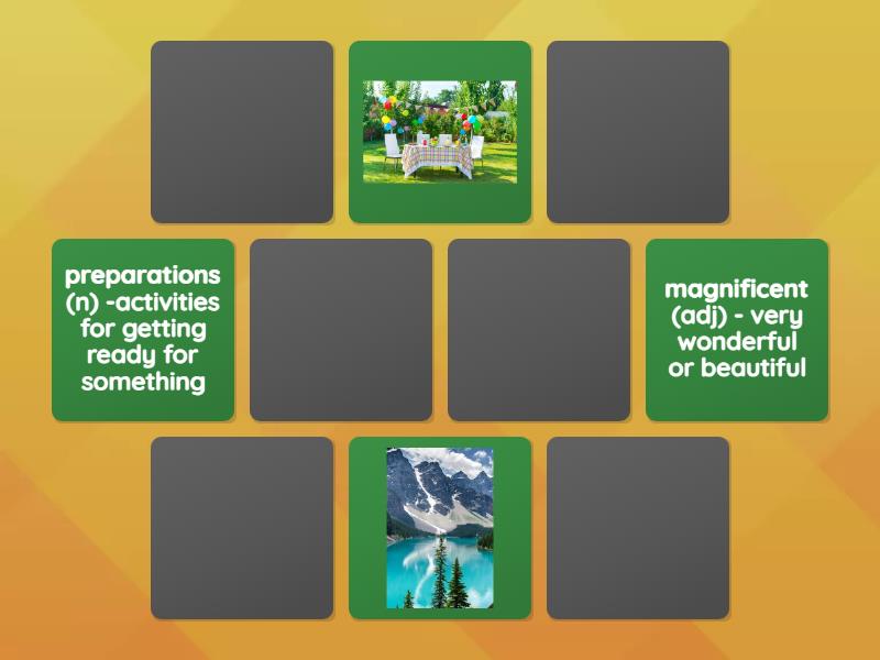 Vocabulary Revision Game! - Matching pairs