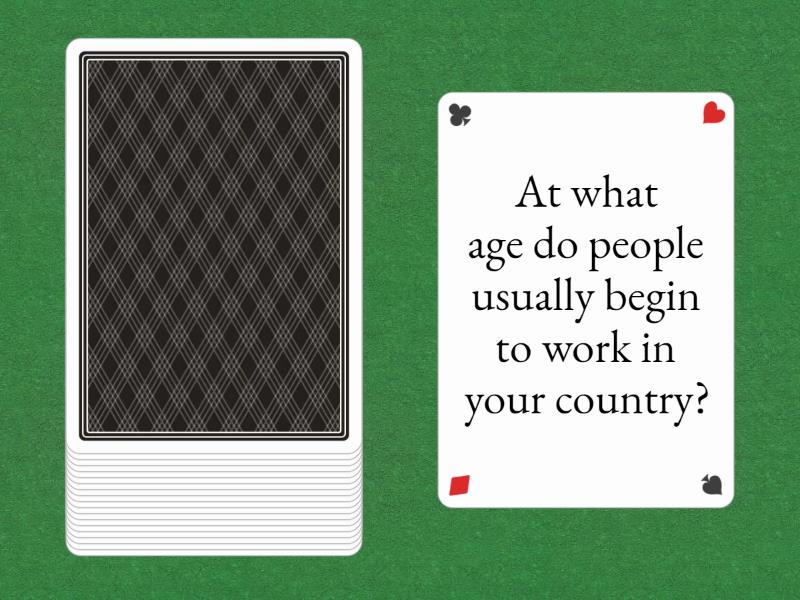 WORK - SPEAKING - Speaking cards