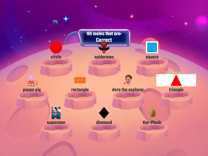 shapes wackermole - Whack-a-mole