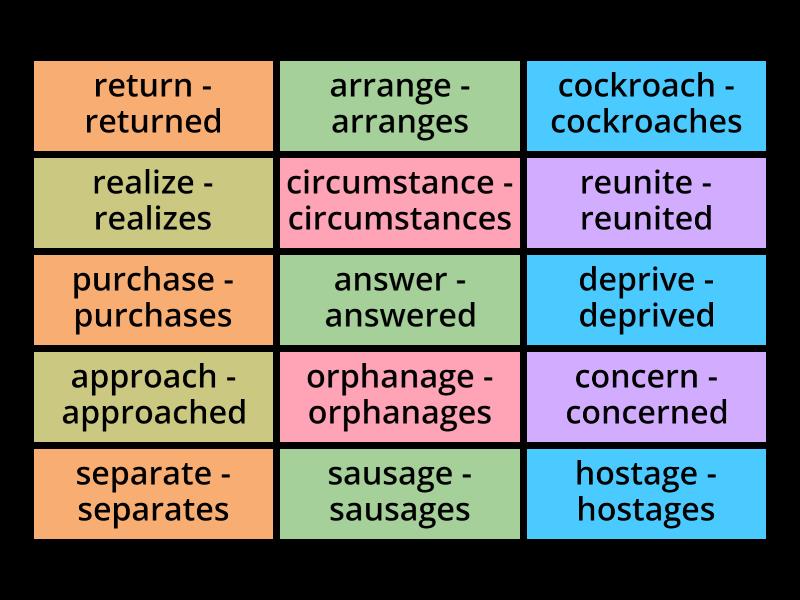 English plurals: extra syllable? - Flip tiles
