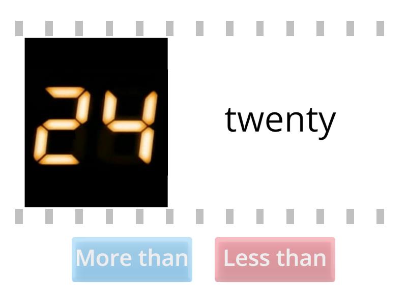 degrees of comparison Less / more NUMBERS spotlight 6 - Verdadero o falso