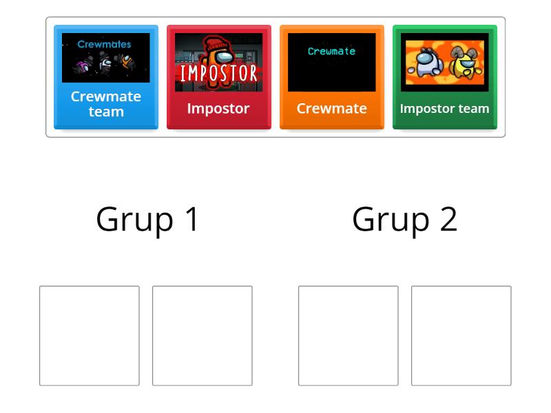 Among us game - Group sort