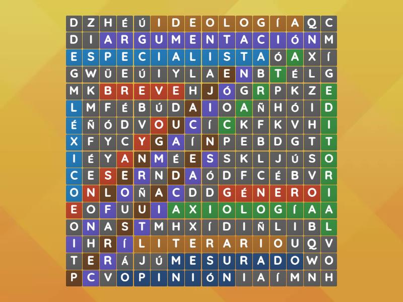 COLUMNA PERIODÍSTICA - Sopa de letras