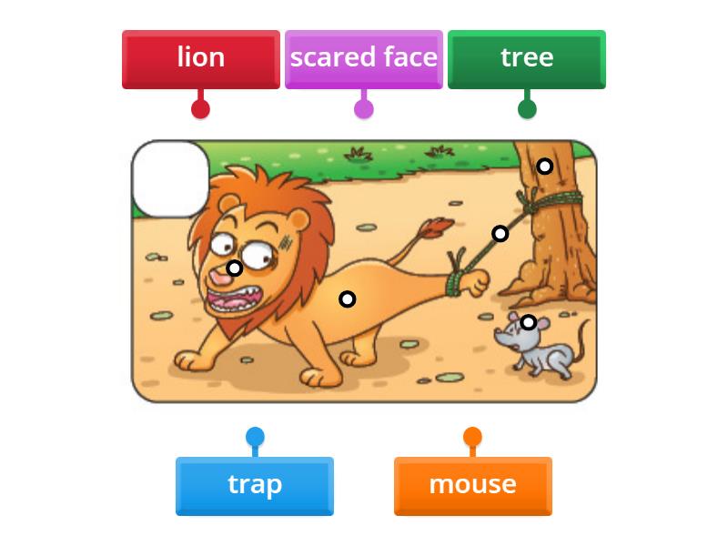 Lion and Mouse - G2 - Labelled diagram