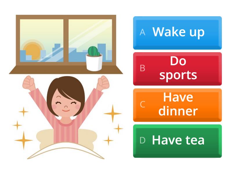 3rd grade Daily routine - vocabulary - Quiz