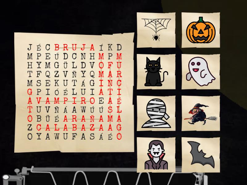 1º HALLOWEEN - Sopa de letras