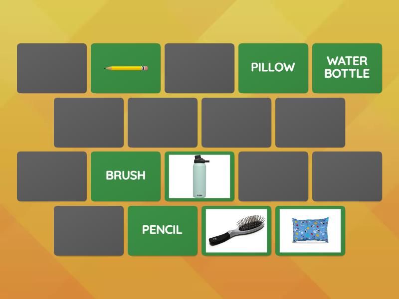 MEMORY GAME-OBJECTS - Matching pairs