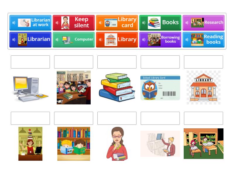 At the Library - Match up